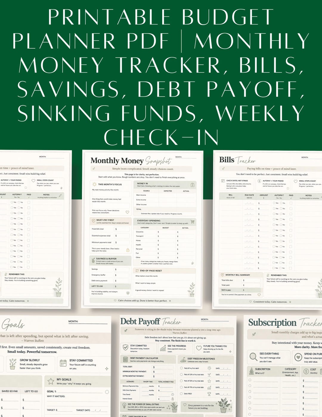 ADHD 12 Budget Planner Printable, Neurodivergent Monthly Budget Planner ...