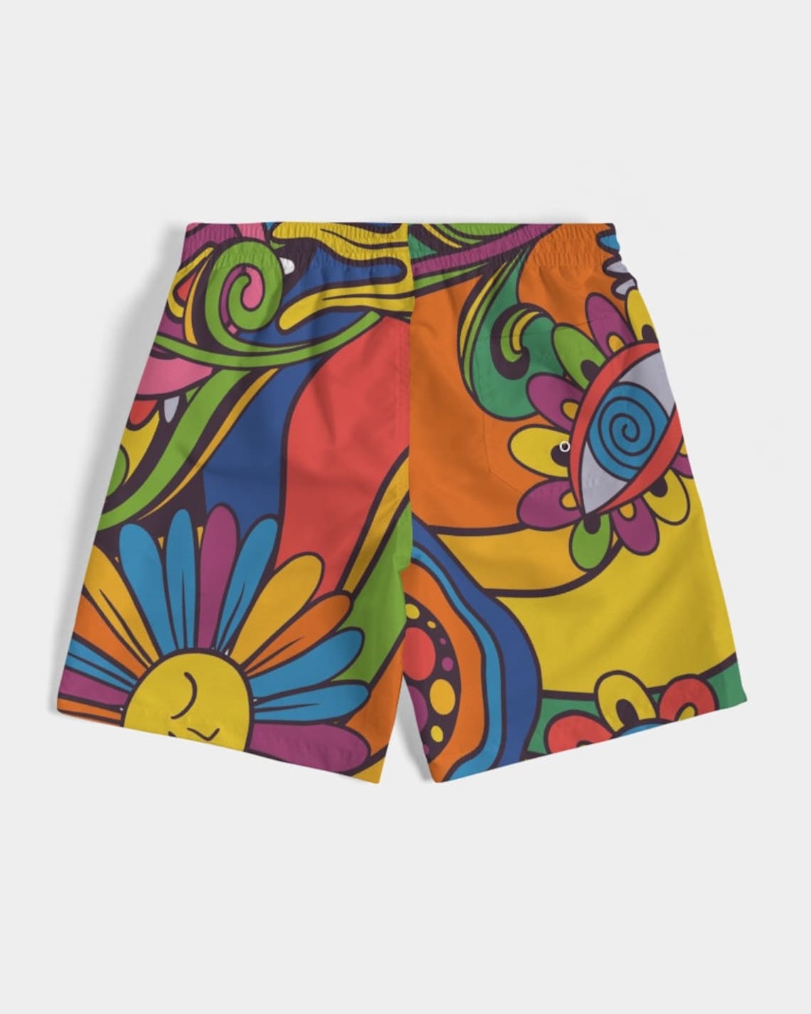 Men's Swim Trunk Trippy Summer Psychedelic Swim Shorts With Pockets ...