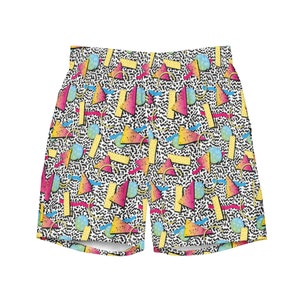 Men's Swim Trunks - Crazy Geometric 80's Pattern - Ken Fashion - Barbie ...