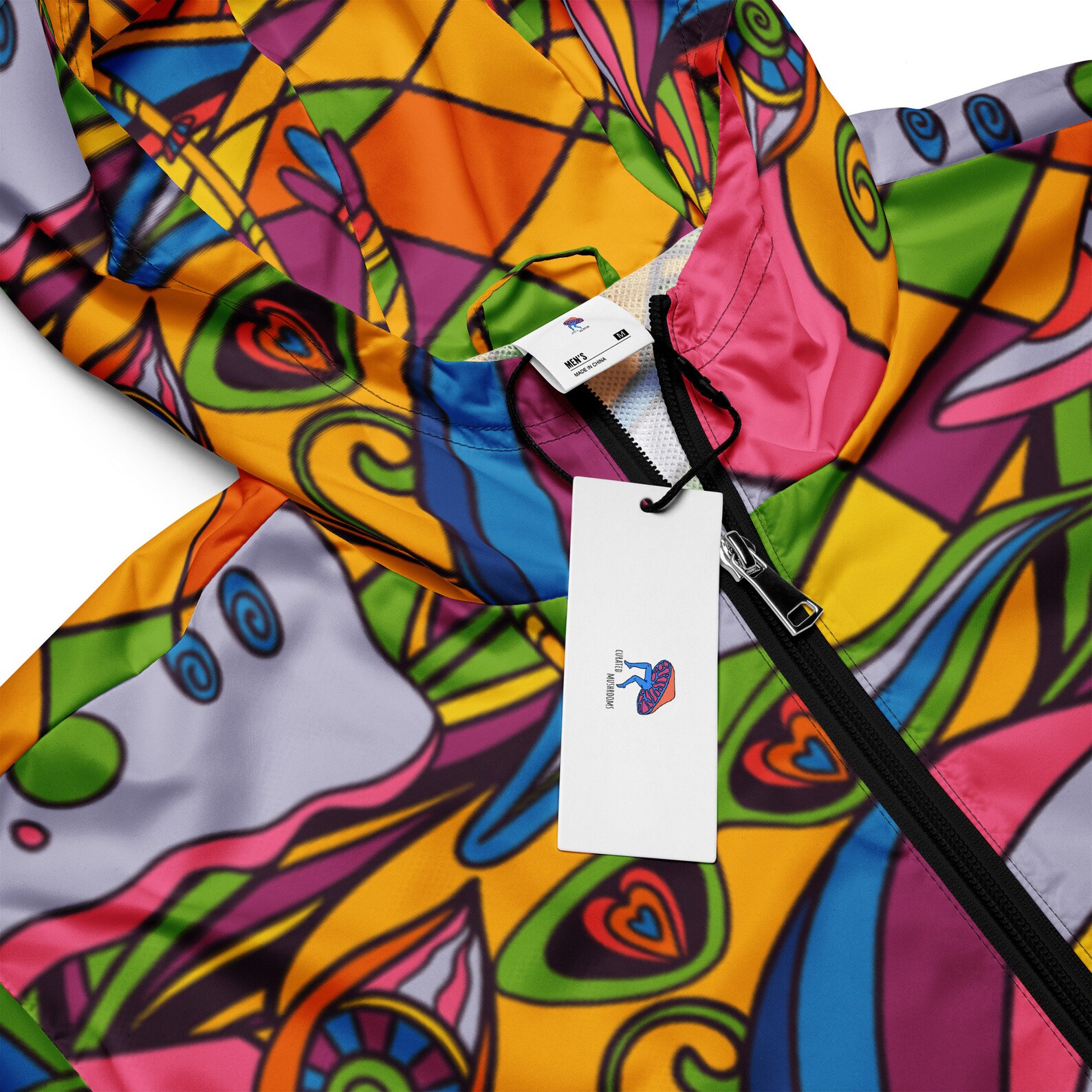 Men’s Windbreaker - Psychedelic 70's - Trippy Hippy Stoner - EDM Rave ...