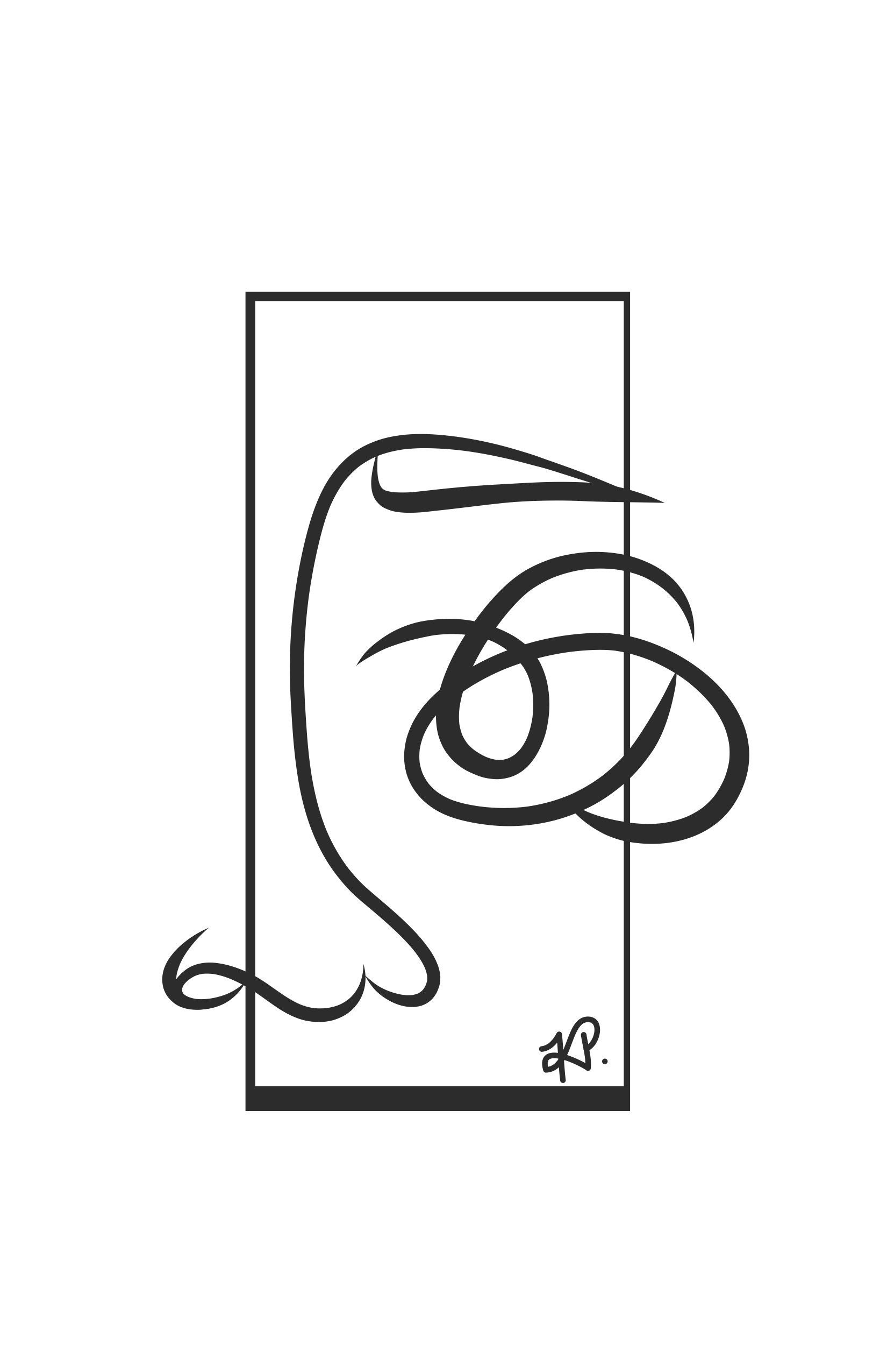 Vinyl line art decals | Etsy