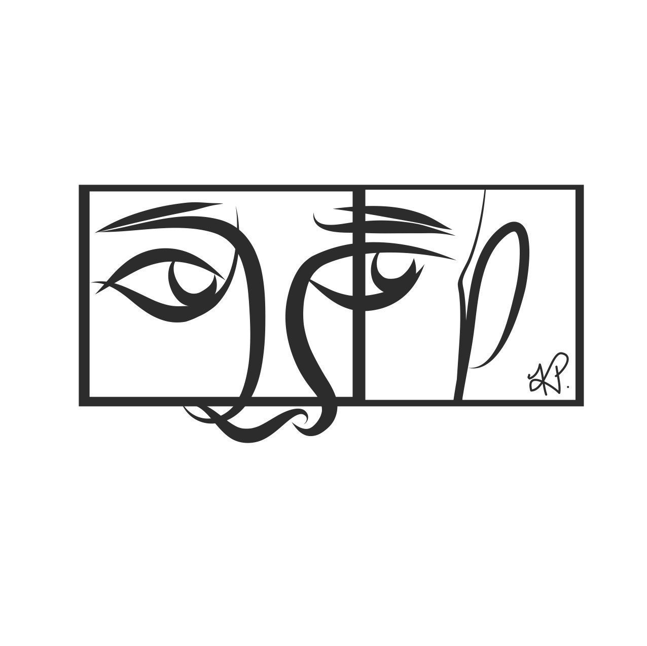 Vinyl line art decals | Etsy