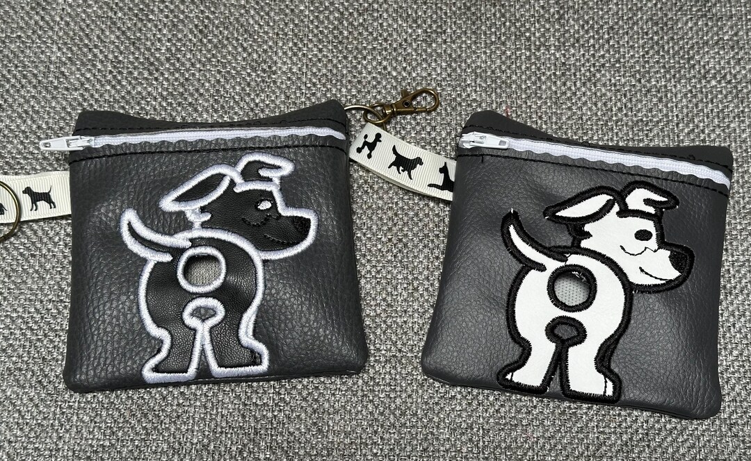 Staffy Dog Poop Bag Dispenser: Vinyl Felt Puppy Gift - Etsy