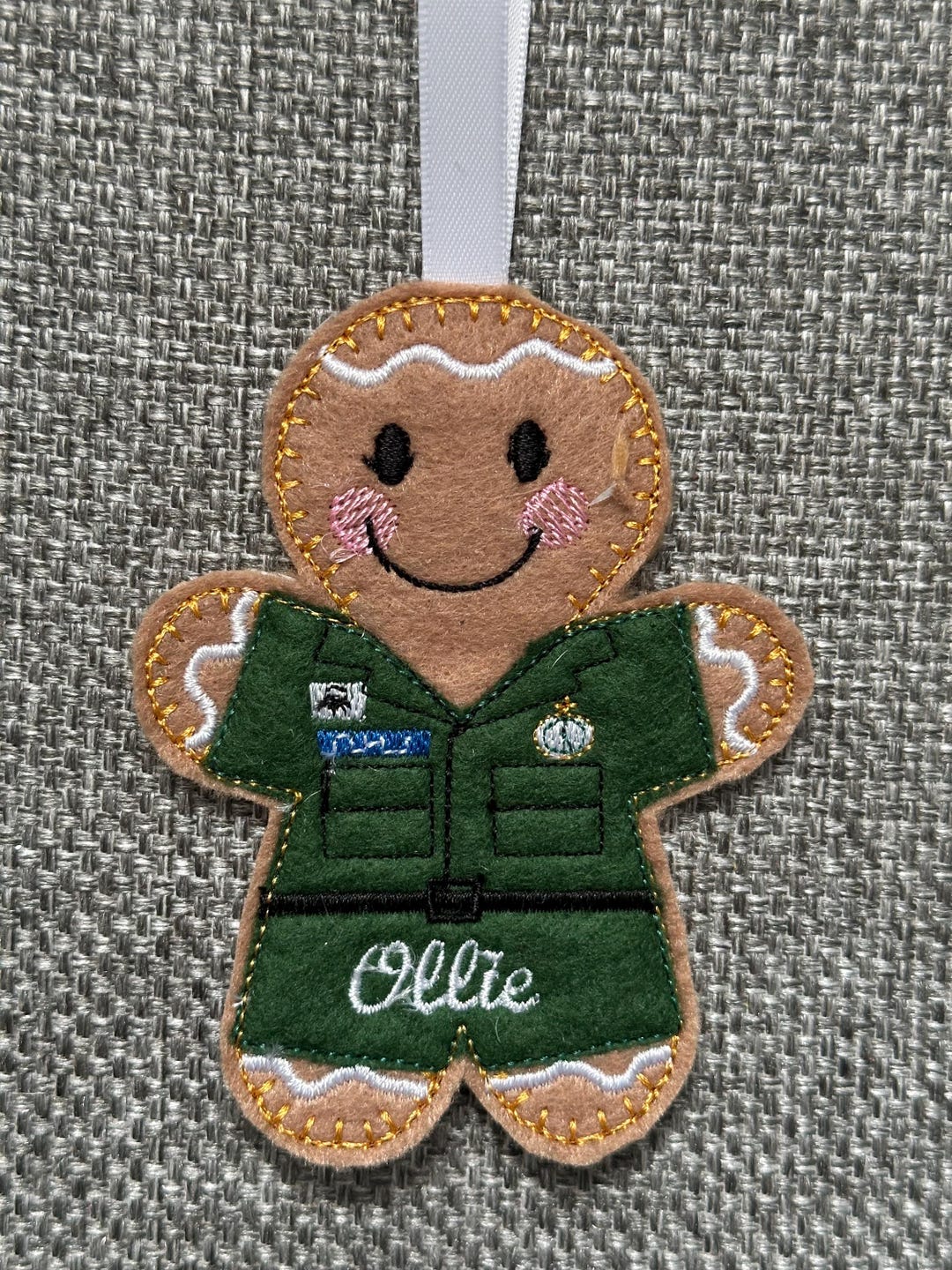 St John Ambulance and Paramedic Gingerbread Man: Felt Hanging ...