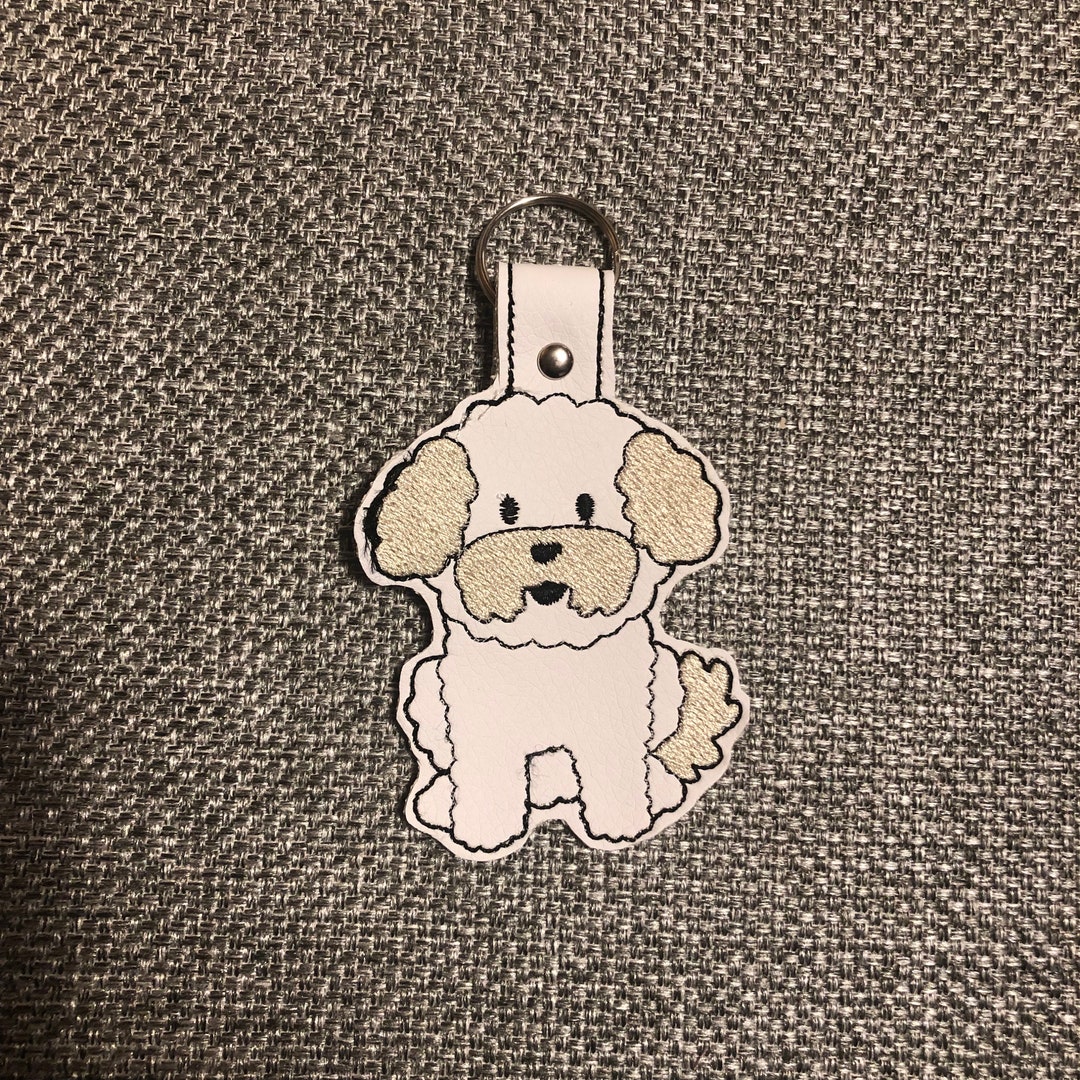 Bichon Frisé Key Fob, Dog Key Fob - Etsy