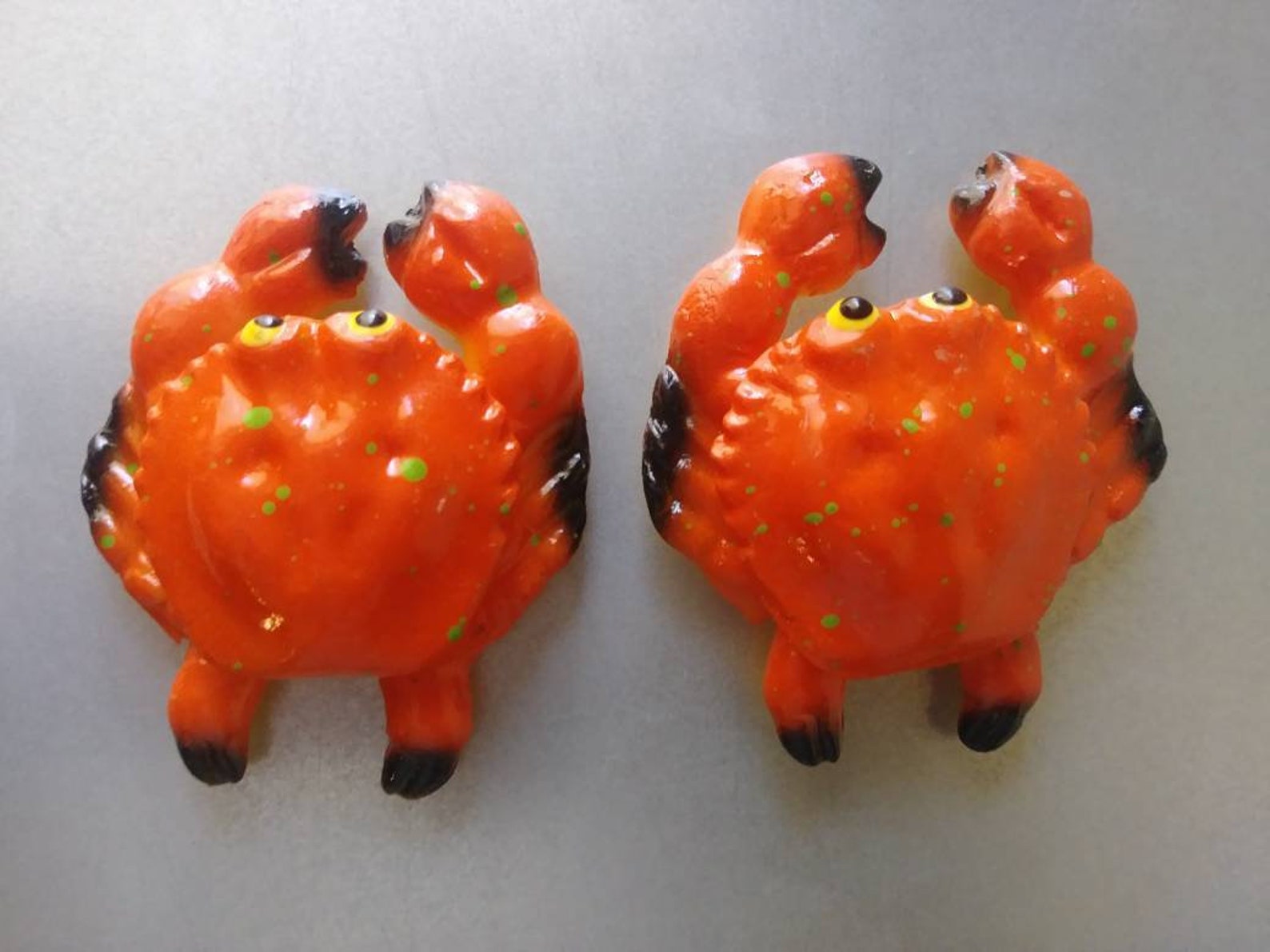 Crab Magnets Set of 2 Fridge Magnets Decorative Magnets - Etsy