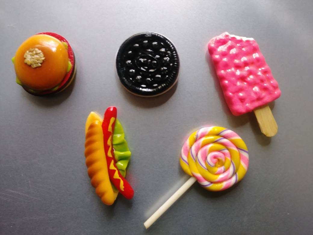 Junk Food Magnets Set of 5 Fridge Magnets Decorative | Etsy