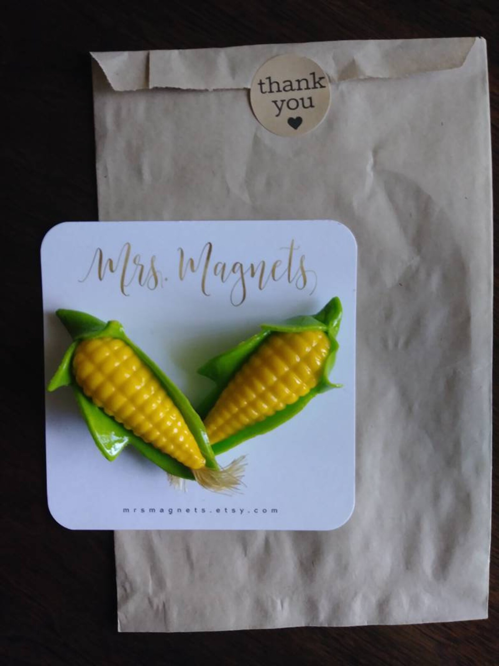 Corn on the Cob Magnets Set of 2 Fridge Magnets - Etsy