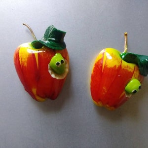 Teacher's Day Apple Magnets Set of 2 Fridge Magnets Decorative Magnets ...