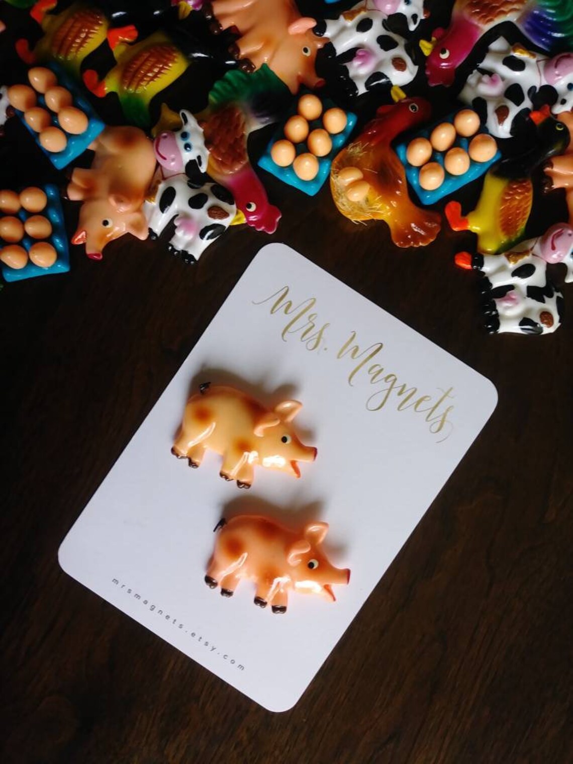 Pig Magnets Set of 2 Fridge Magnets Decorative Magnets | Etsy