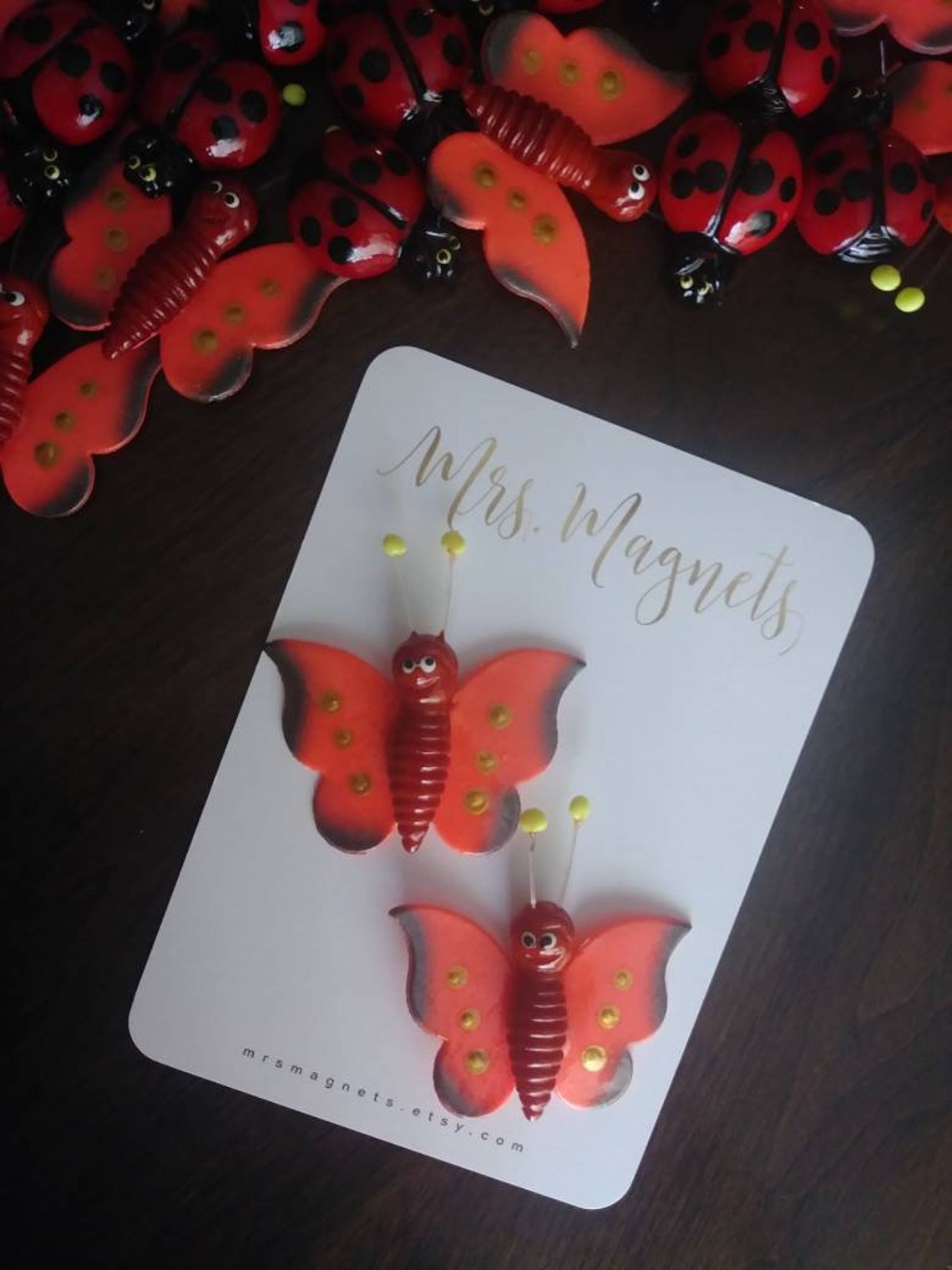 Butterfly Magnets Set of 2 Fridge Magnets Decorative - Etsy