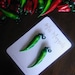 Green Chili Pepper Magnets Set of 2 Fridge Magnets - Etsy