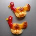 Chicken Magnets Set of 2 Fridge Magnets Decorative Magnets Cute Magnets ...