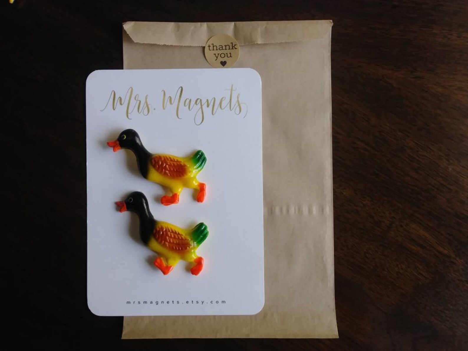 Duck Magnets Set of 2 Fridge Magnets Decorative Magnets - Etsy