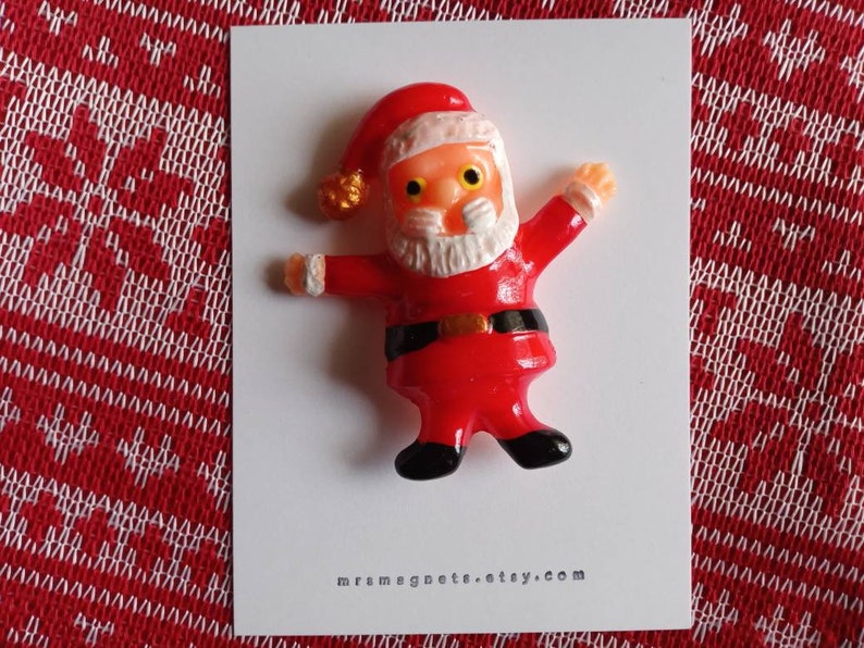 10 Santa Claus Stocking Stuffer Magnets-fridge - Etsy