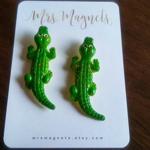 Gator Magnets Set of 2 Fridge Magnets Decorative Magnets Cute Magnets ...