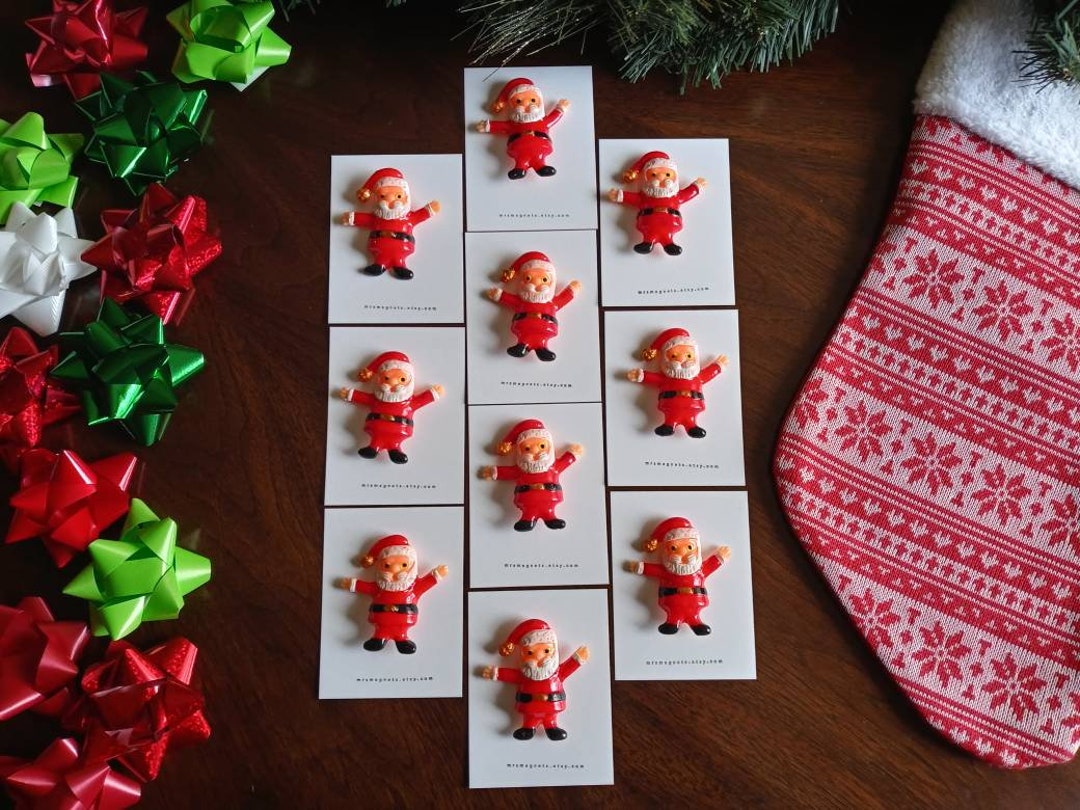 10 Santa Claus Stocking Stuffer Magnets-fridge Magnets-decorative ...