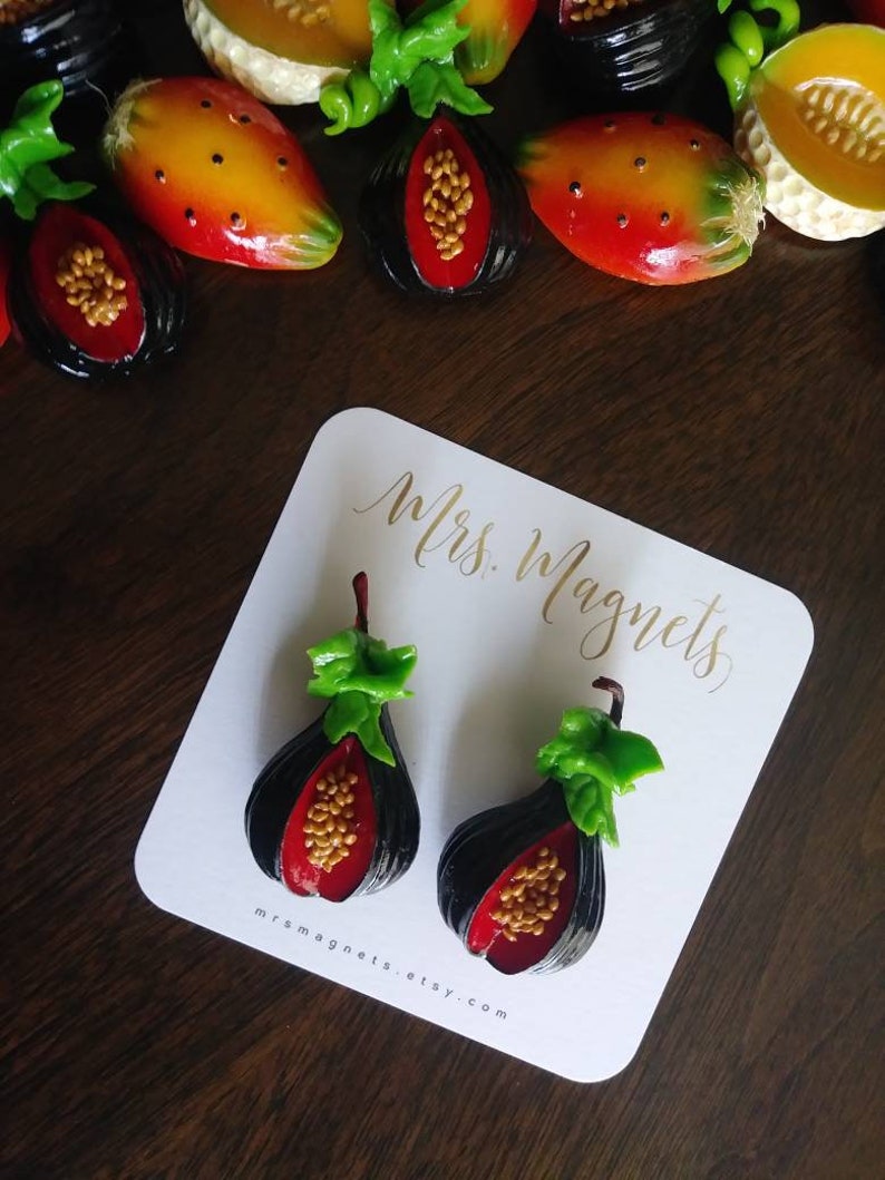 Fig Magnets Set of 2 Fridge Magnets Decorative Magnets - Etsy