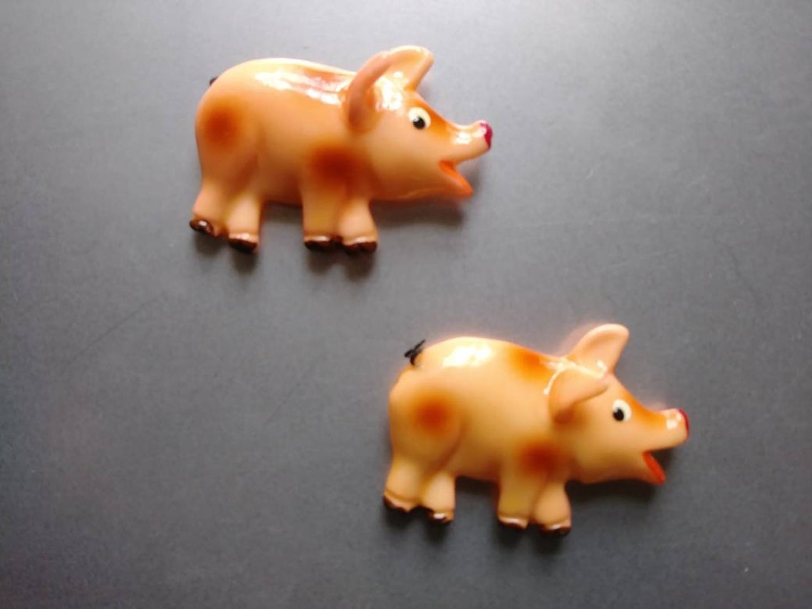 Pig Magnets Set of 2 Fridge Magnets Decorative Magnets | Etsy