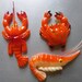 Seafood Boil Magnets Set of 3 Fridge Magnets Decorative Magnets Cute ...
