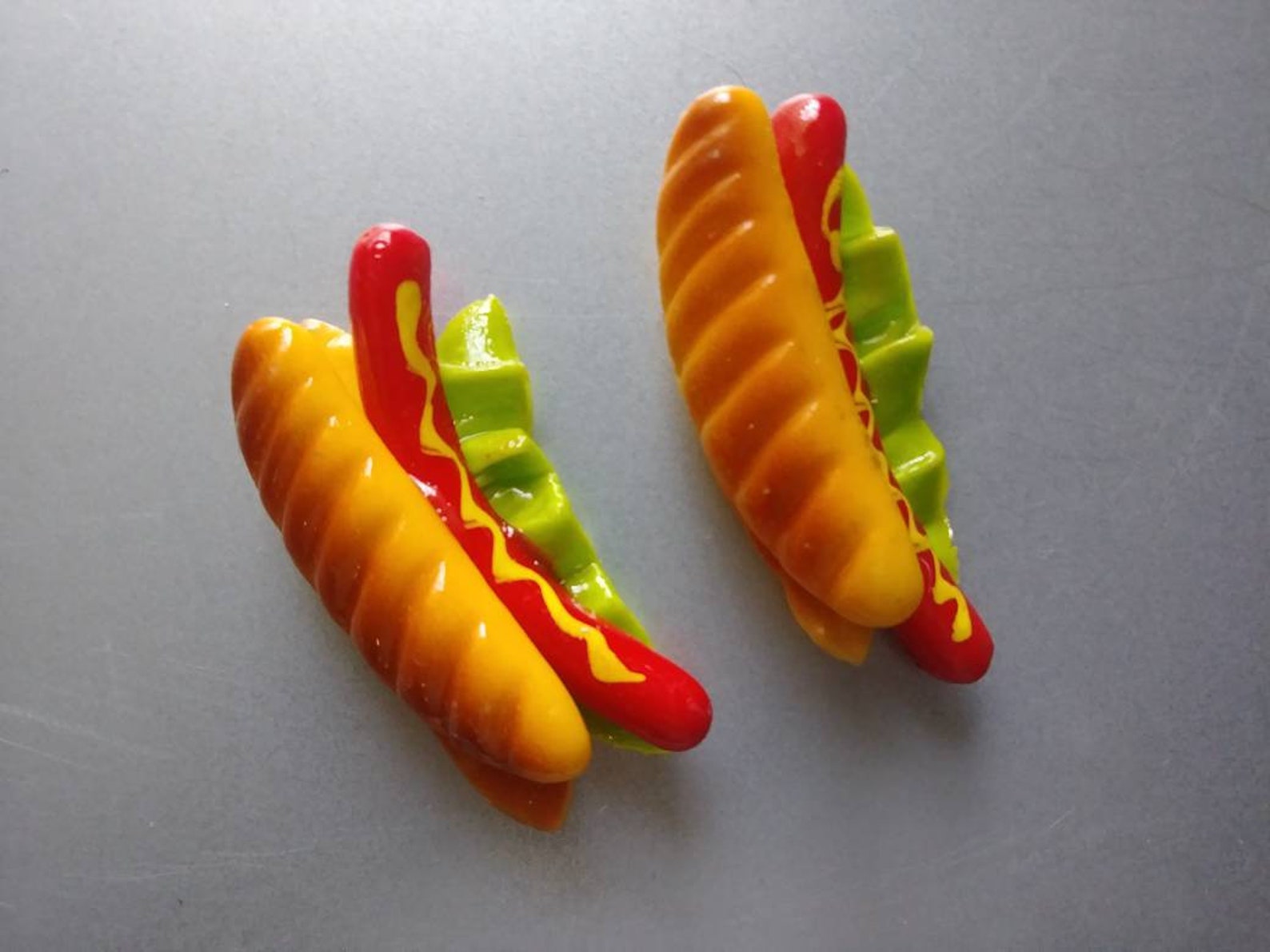 Hotdog Magnets Set of 2 Fridge Magnets Decorative - Etsy