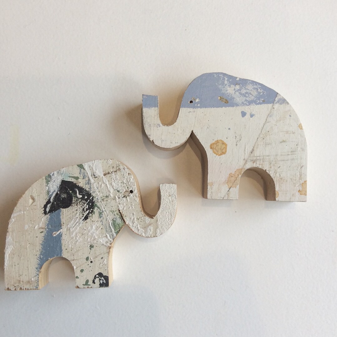 Elephants in Reclaimed Wood. Animals Entirely Hand Crafted. - Etsy