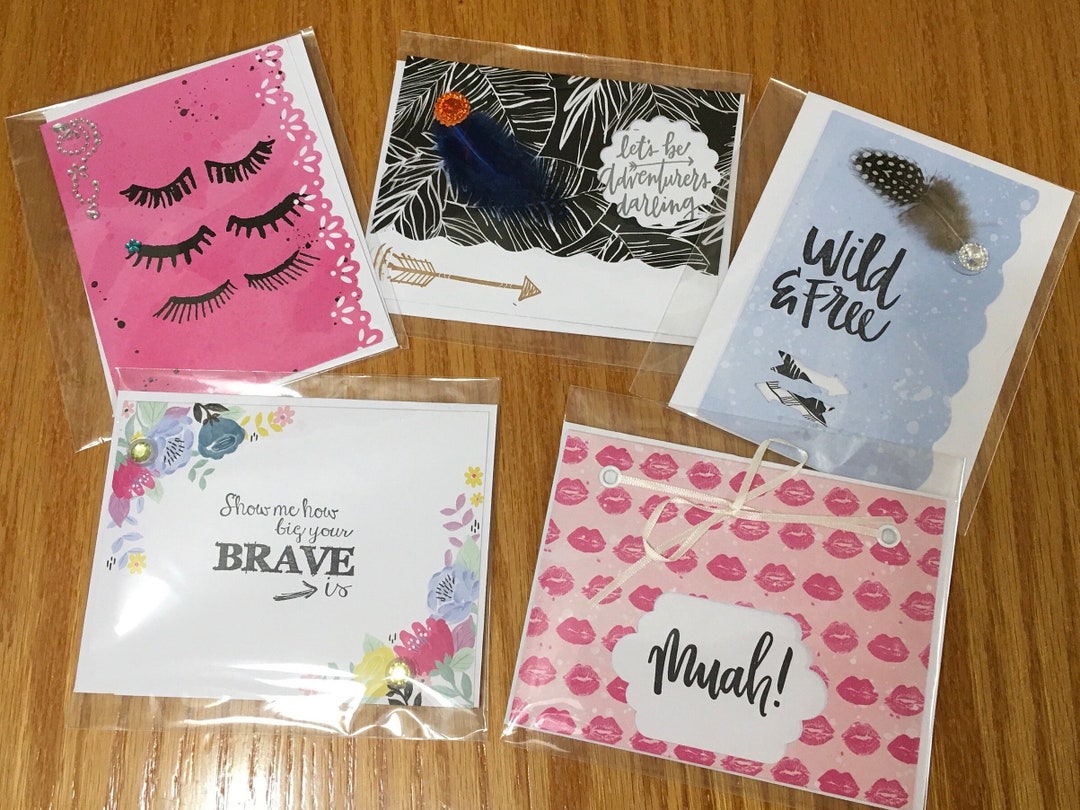 Greeting Card Variety 5-pack - Etsy