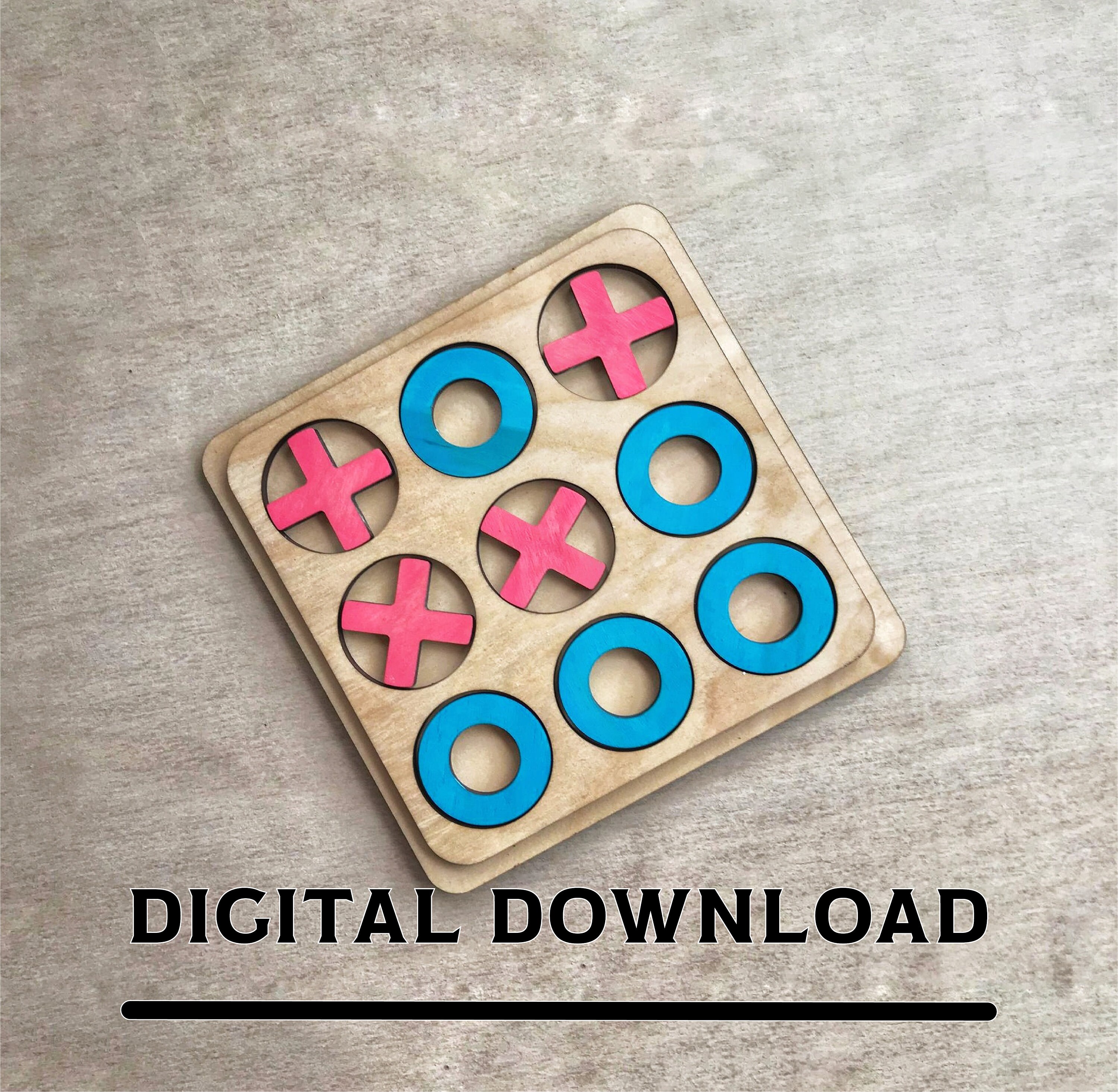 Tic Tac Toe Boardgame - Digital Download - Etsy