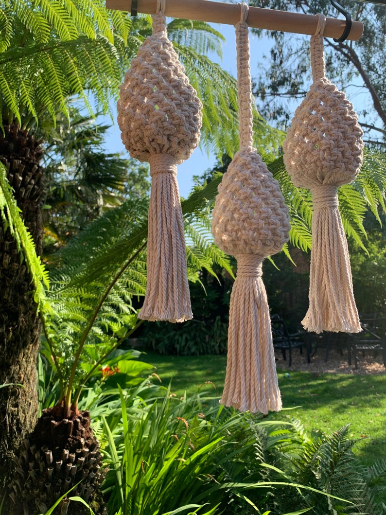 Art & Collectibles Fiber Arts Macrame MADE TO ORDER Three sizes wall ...