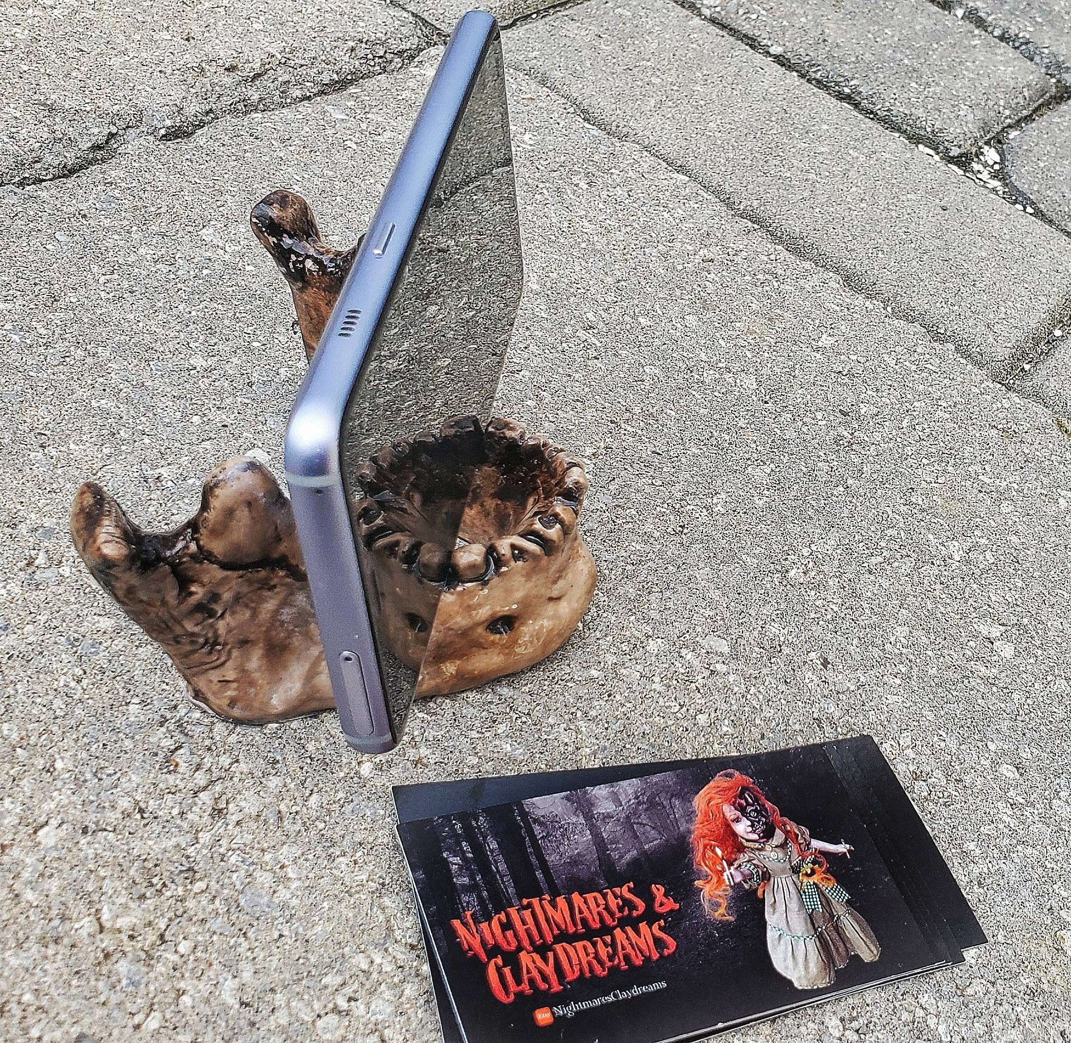 SKULL PHONE HOLDER Skull Table Decor Jaw Human Skull - Etsy