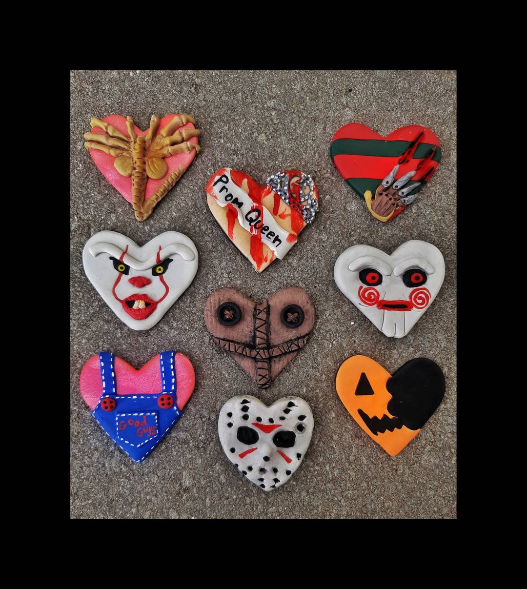 HORROR HEART MAGNET - Valentine Horror True Crime Creepy Valentine ...