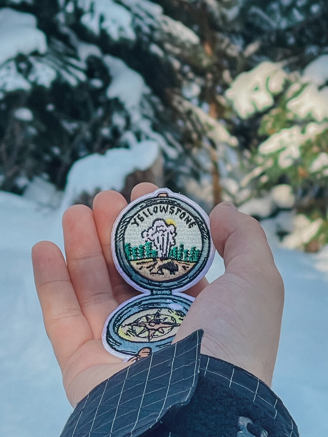 Yellowstone National Park Patch // Adventure Embroidered Patch - Etsy