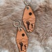 The Saguaro // Vintage Motel Leather Keychains - Etsy