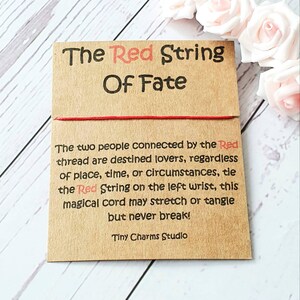 Red String of Fate Bracelet Kabbalah Thread Red String - Etsy
