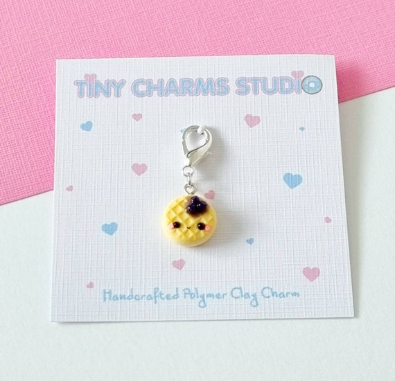 Kawaii Pancake Charm Blueberry Pancake Charm Pancake Keyring | Etsy
