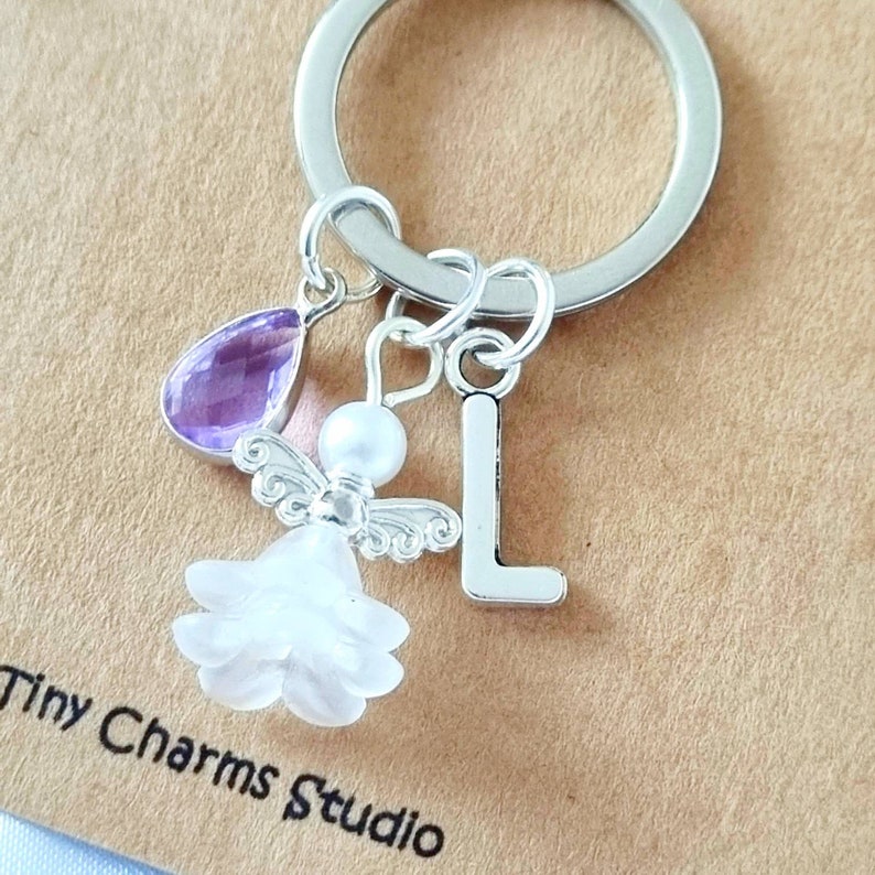 Guardian Angel Keyring Guardian Angel Gift Personalised - Etsy