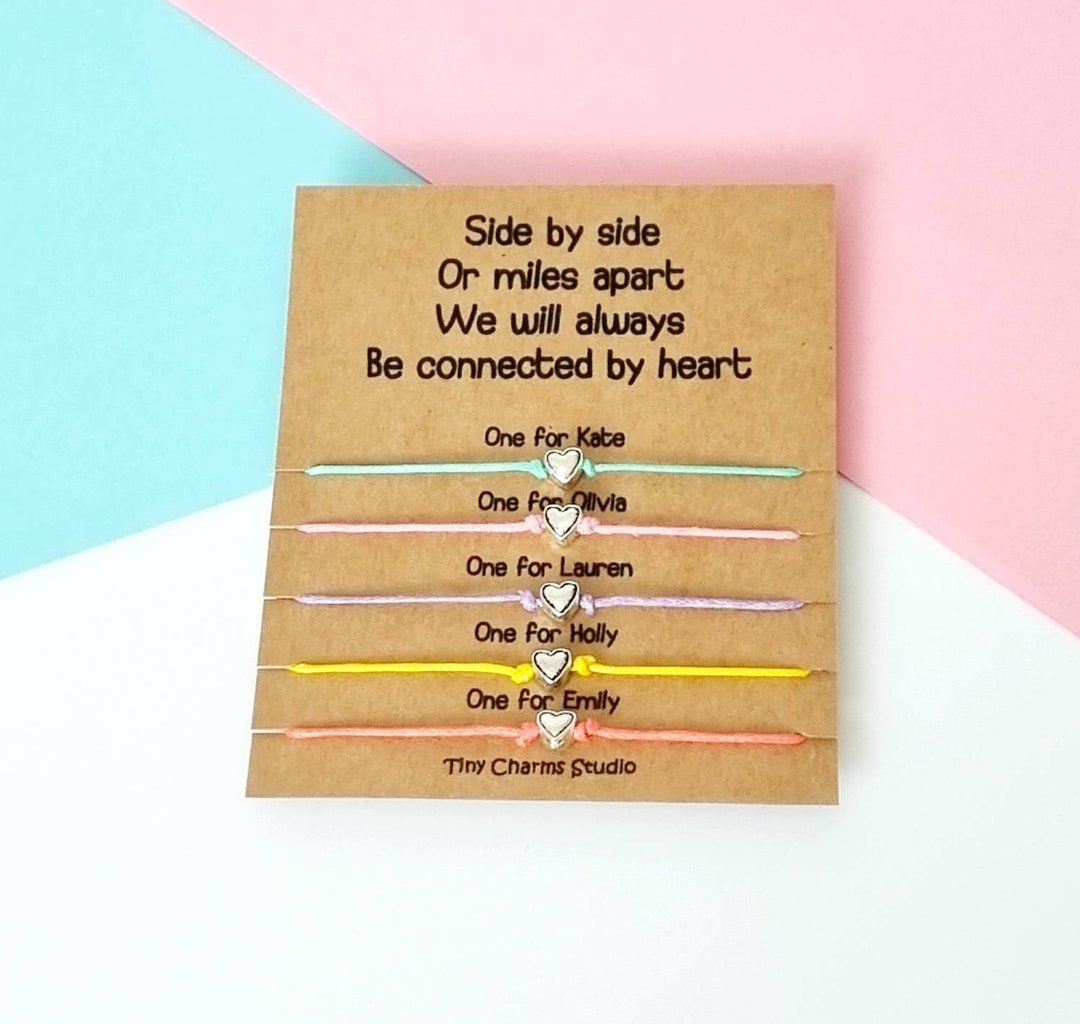 Matching Long Distance Bracelets, Friendship Bracelet, Best Friend Gift ...