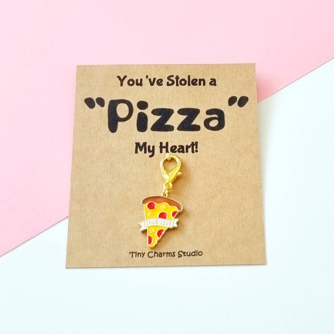 You Stole A Pizza My Heart, Anniversary Gift for Her/him, Pizza Charm ...