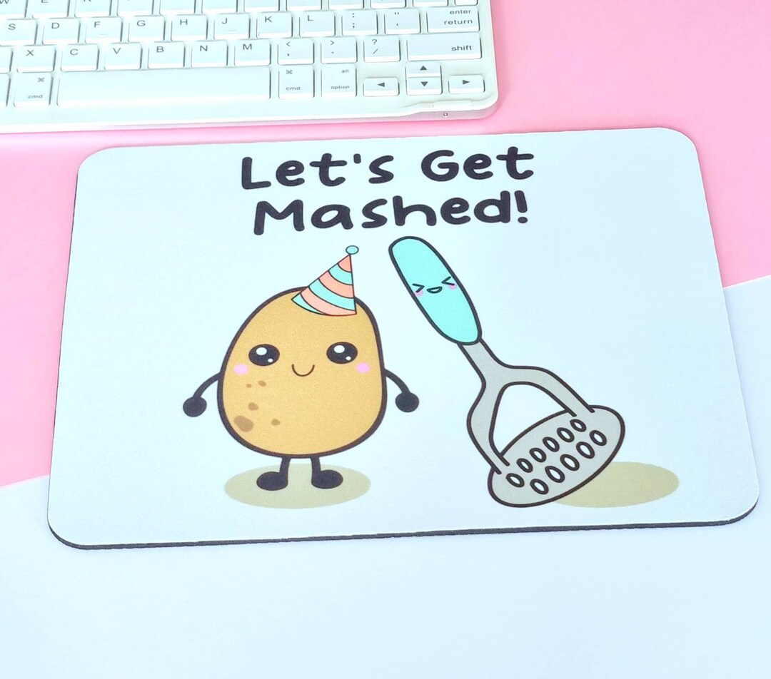 Let's Get Mashed Potato Mouse Mat Kawaii Desk - Etsy