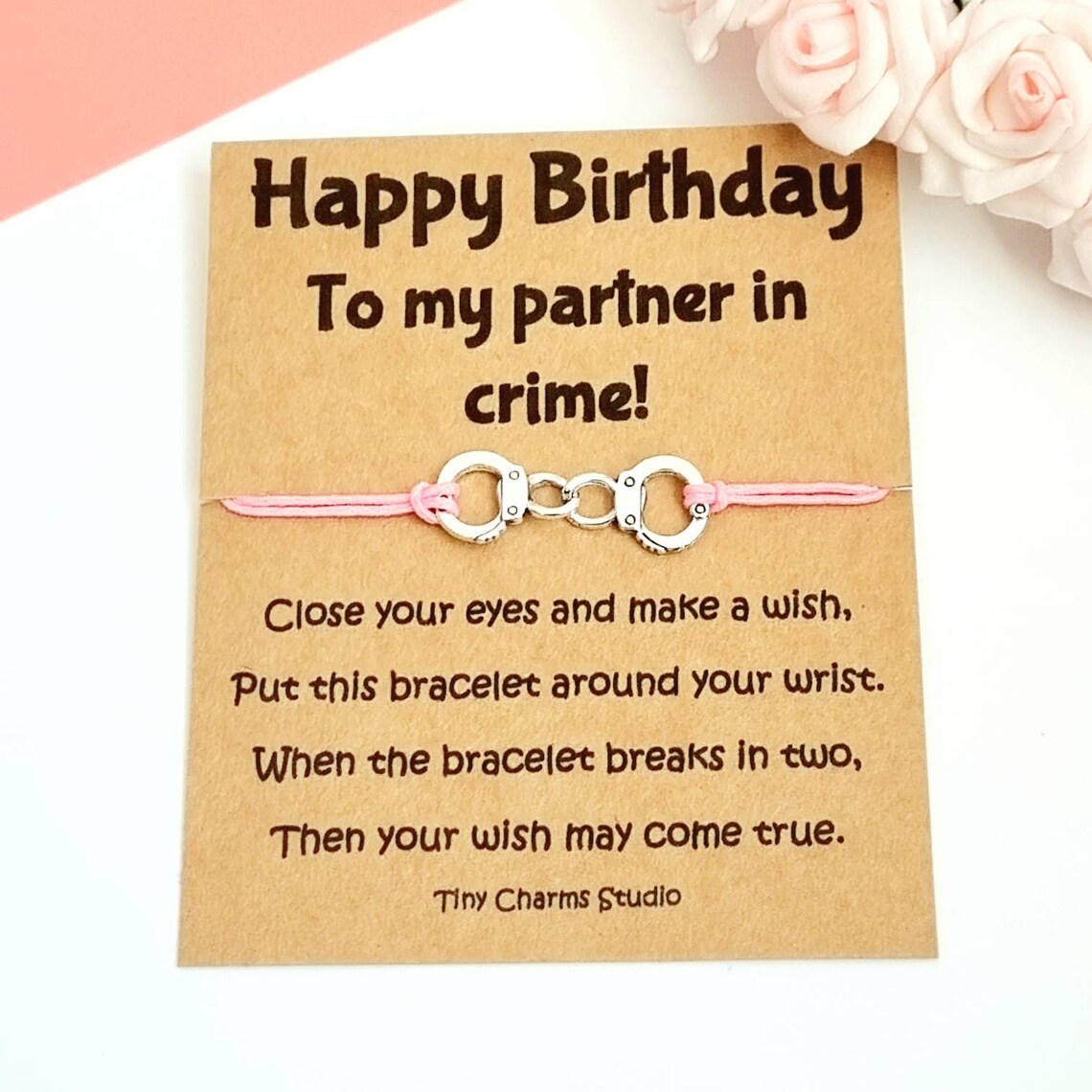 Happy Birthday To My Partner In Crime Wish Bracelet BFF Etsy happy-birthday-to-my-partner-in-crime-wish-bracelet-bff-etsy
