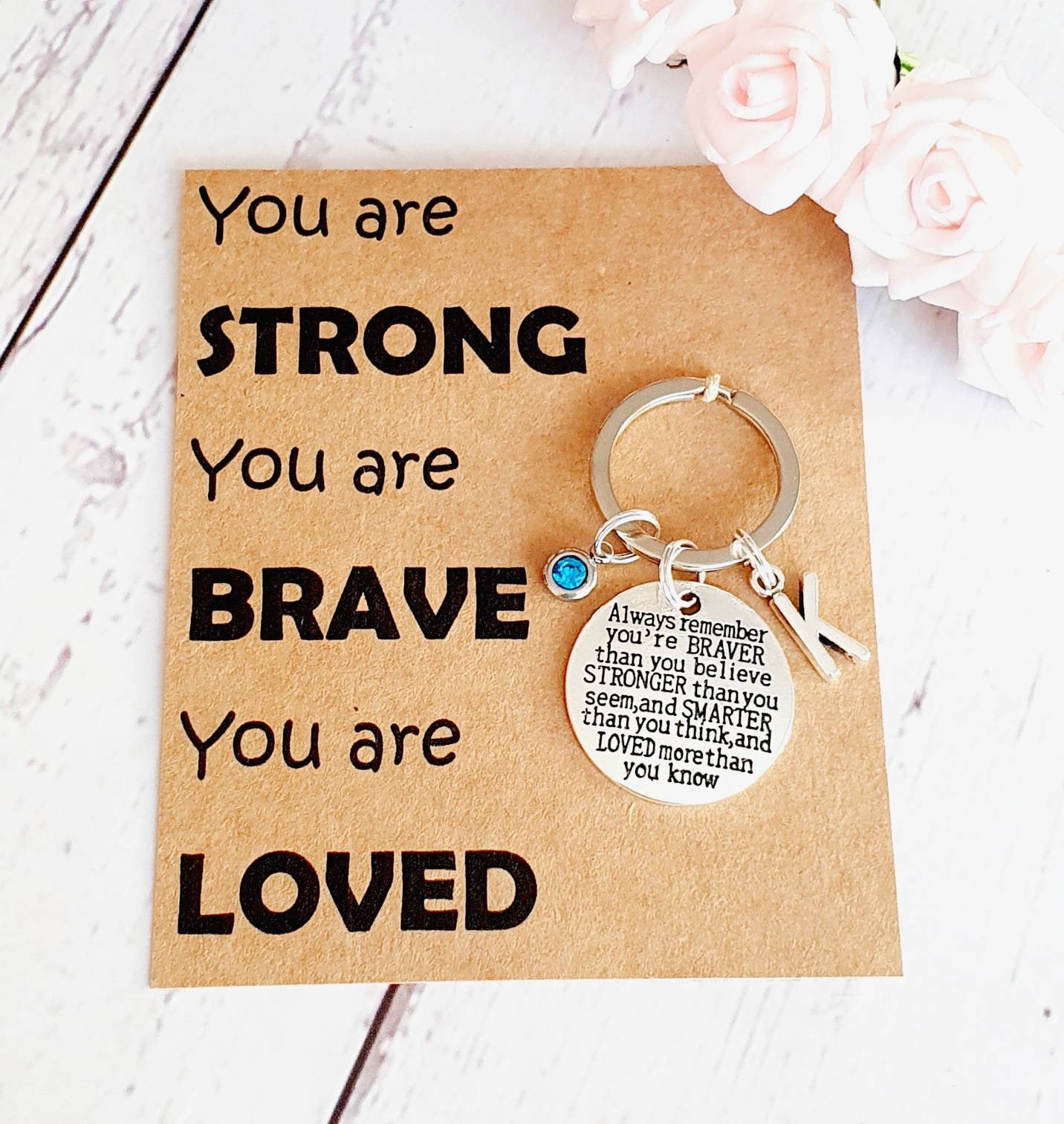 You Are Strong Keyring Positivity Gift Stay Strong Gift - Etsy UK