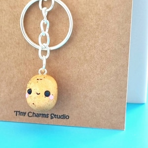 Kawaii Potato Clay Charm Keychain, You're My Best Spud, Birthday Gift ...