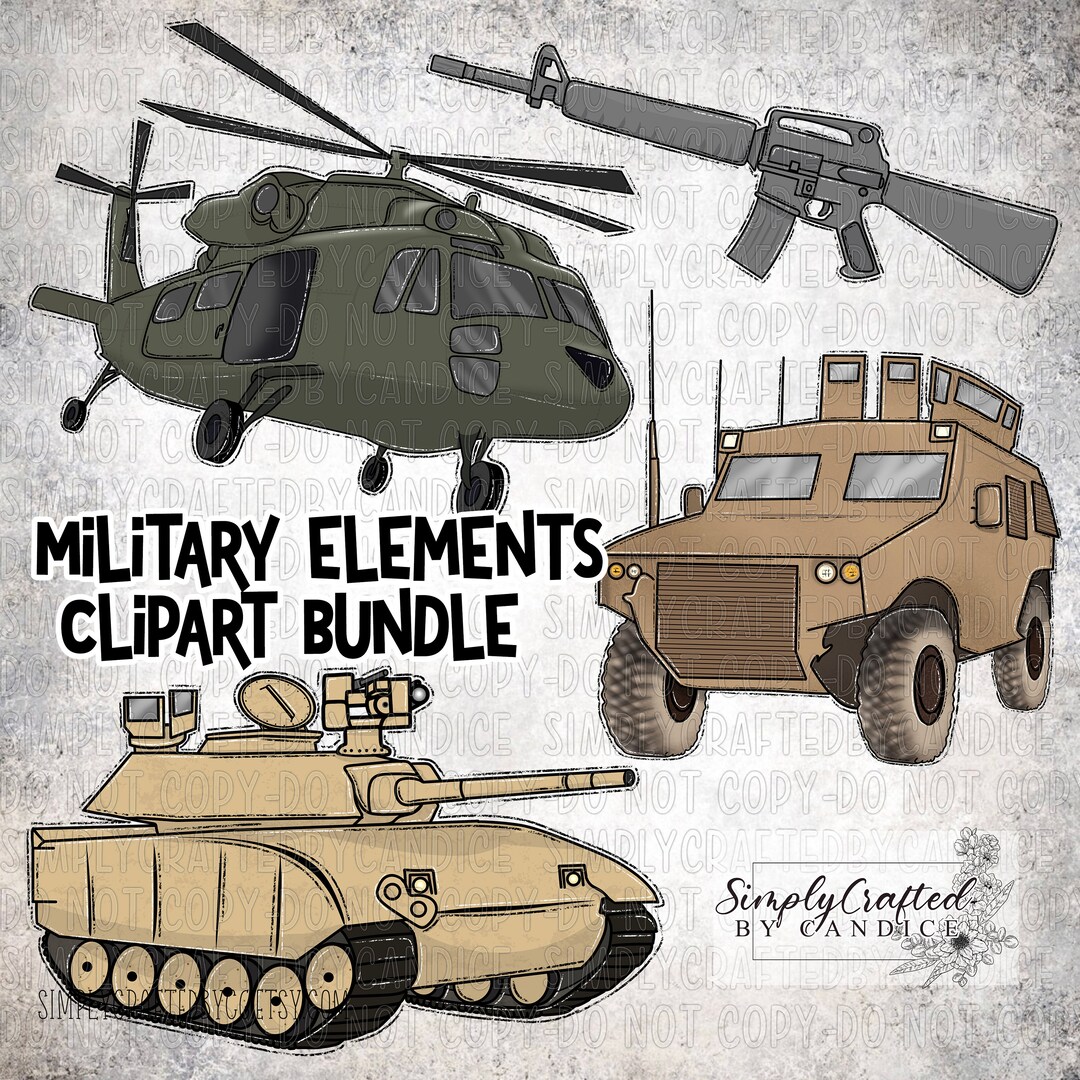 Military Clipart Bundle, Military Clipart, Military, Air Force, Army ...