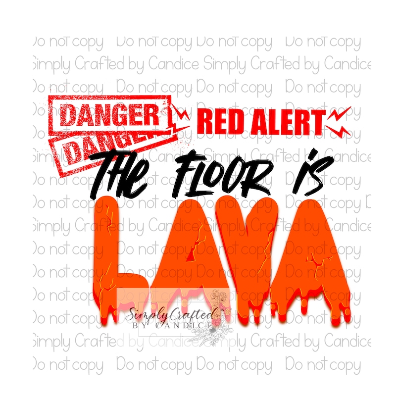 Floor is Lava Sign - Etsy