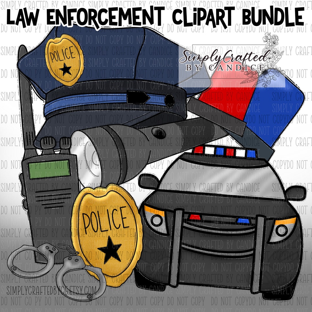 Law Enforcement Clipart Bundle, LE Clipart, Law Enforcement, Clipart ...