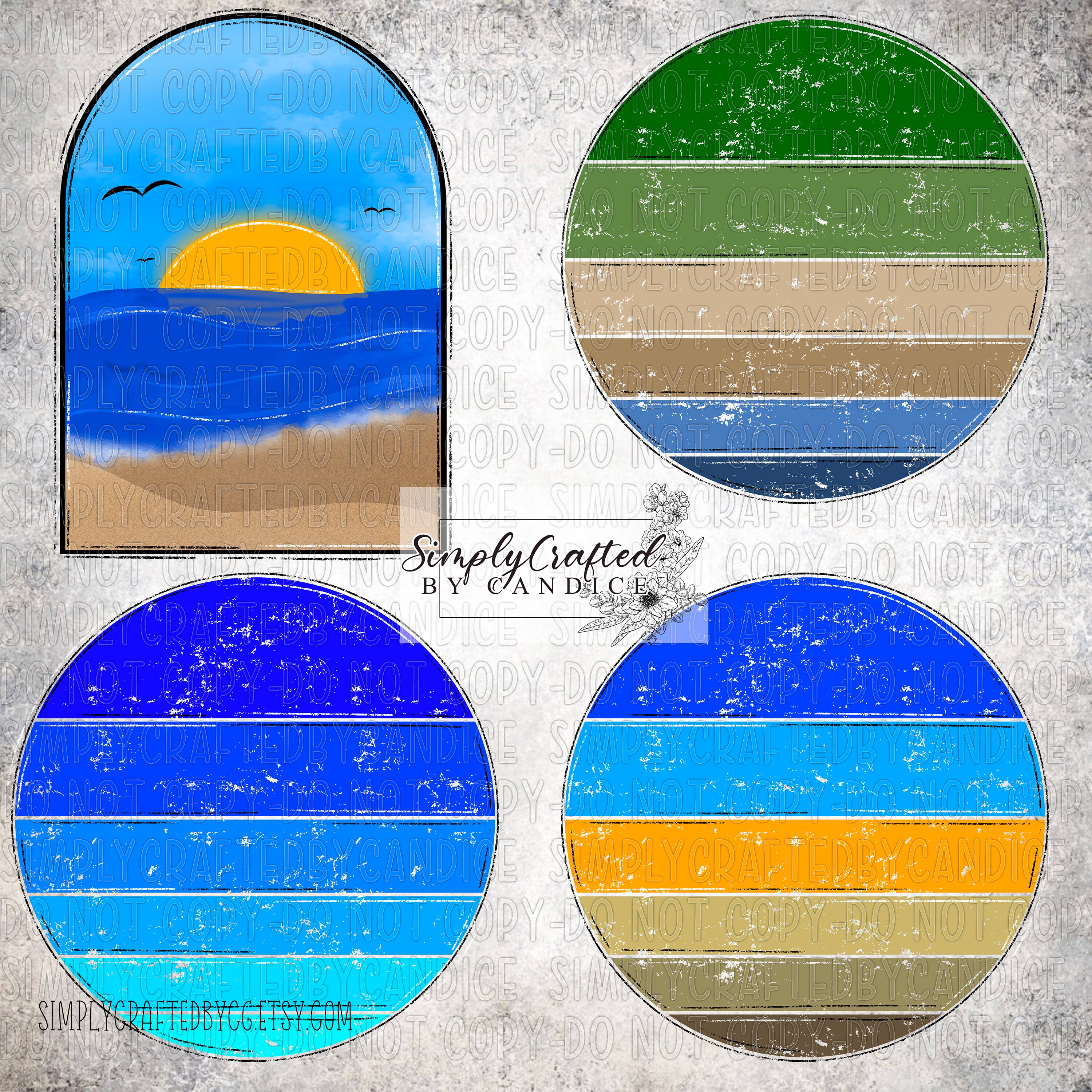 Beach Clipart Bundle, Summer Elements (PNG, PSD) - Etsy