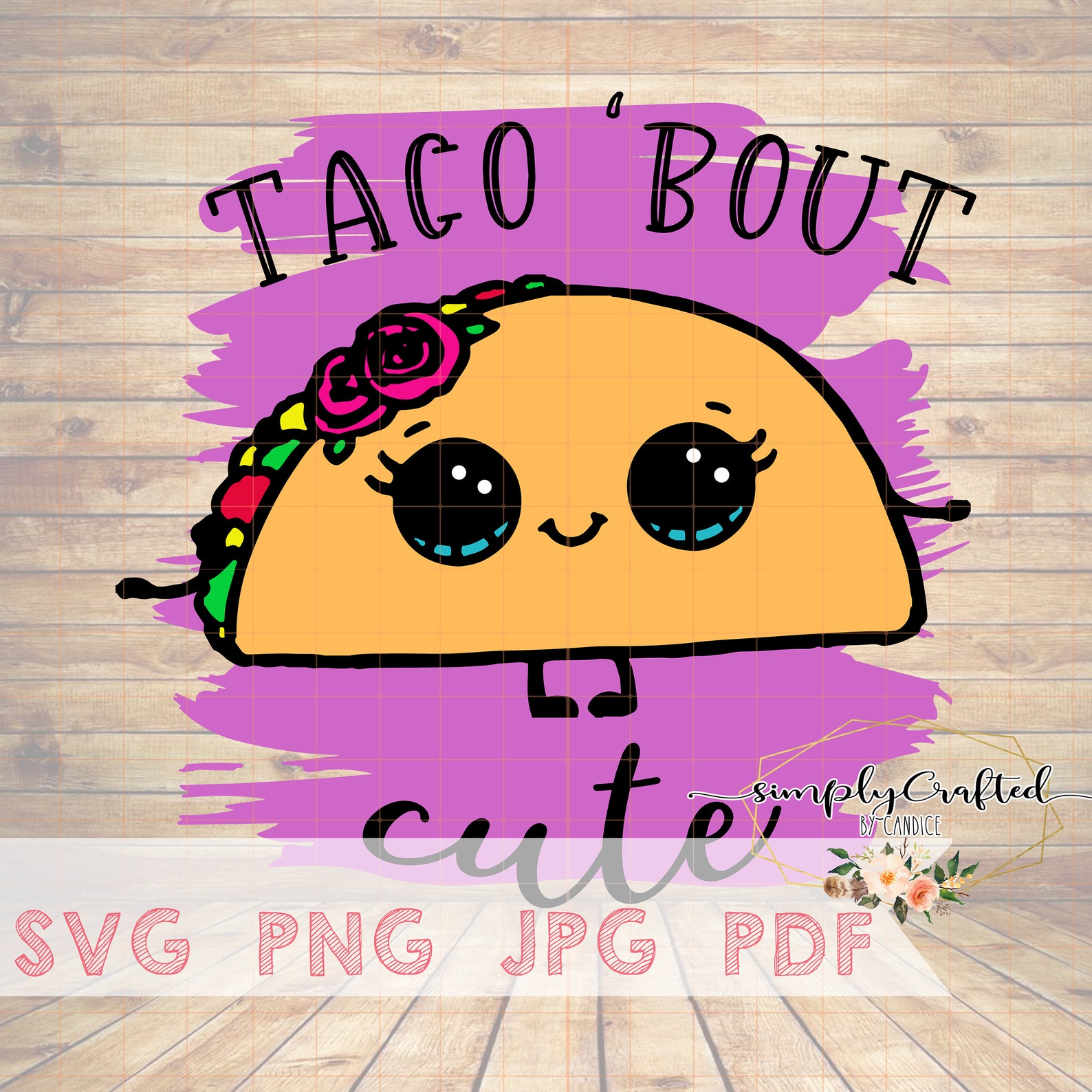 Taco Bout Cute Taco Onesie Baby SVG Cut File Cute Taco - Etsy