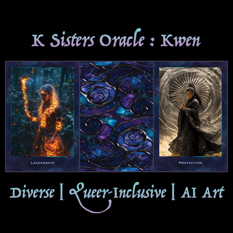 IN STOCK - Kwen Oracle - 64 Cards - Diverse - Queer-inclusive - AI Art ...