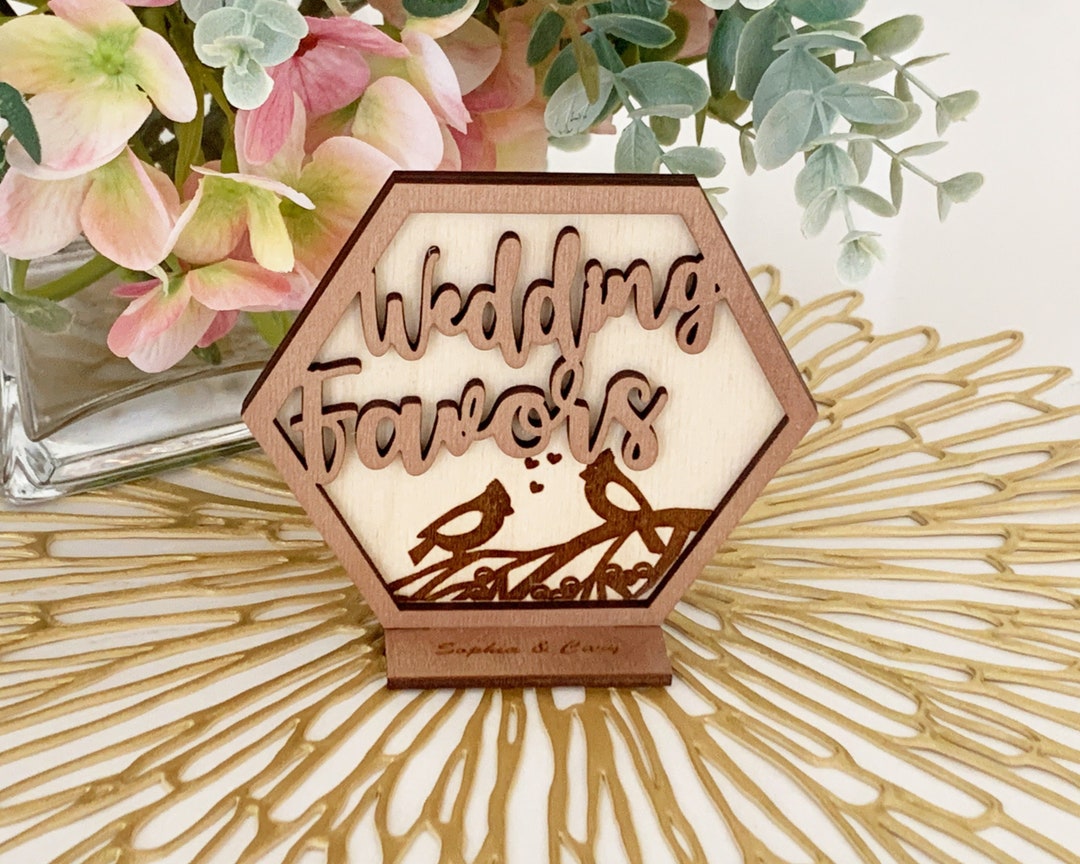 Laser Cut Wedding Signs for Wedding Wooden Wedding Favors Sign for ...