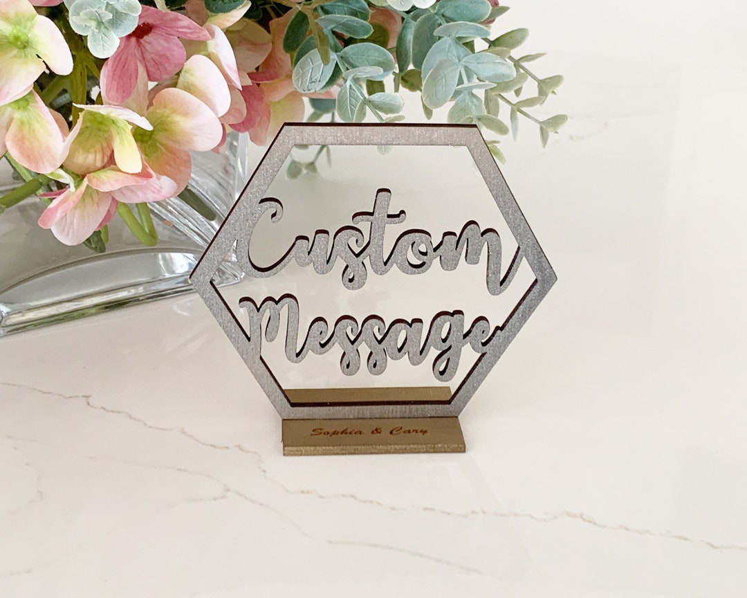 Laser Cut Wedding Signs for Wedding Wedding Custom Message Sign for ...
